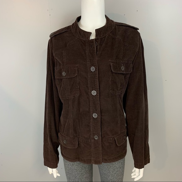 Jackets & Coats | Ms Lee Corduroy Jacket Cord Coat Blazer Brown ...